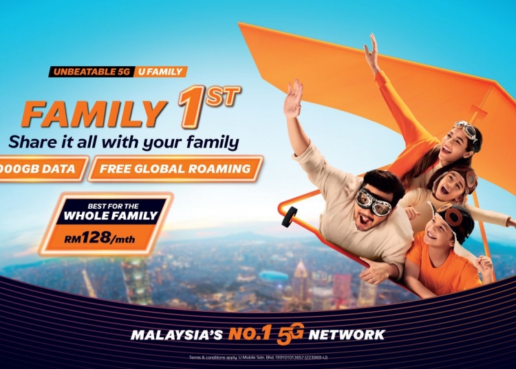 U Mobile U Family 128: 1000GB data with 4 lines for RM128