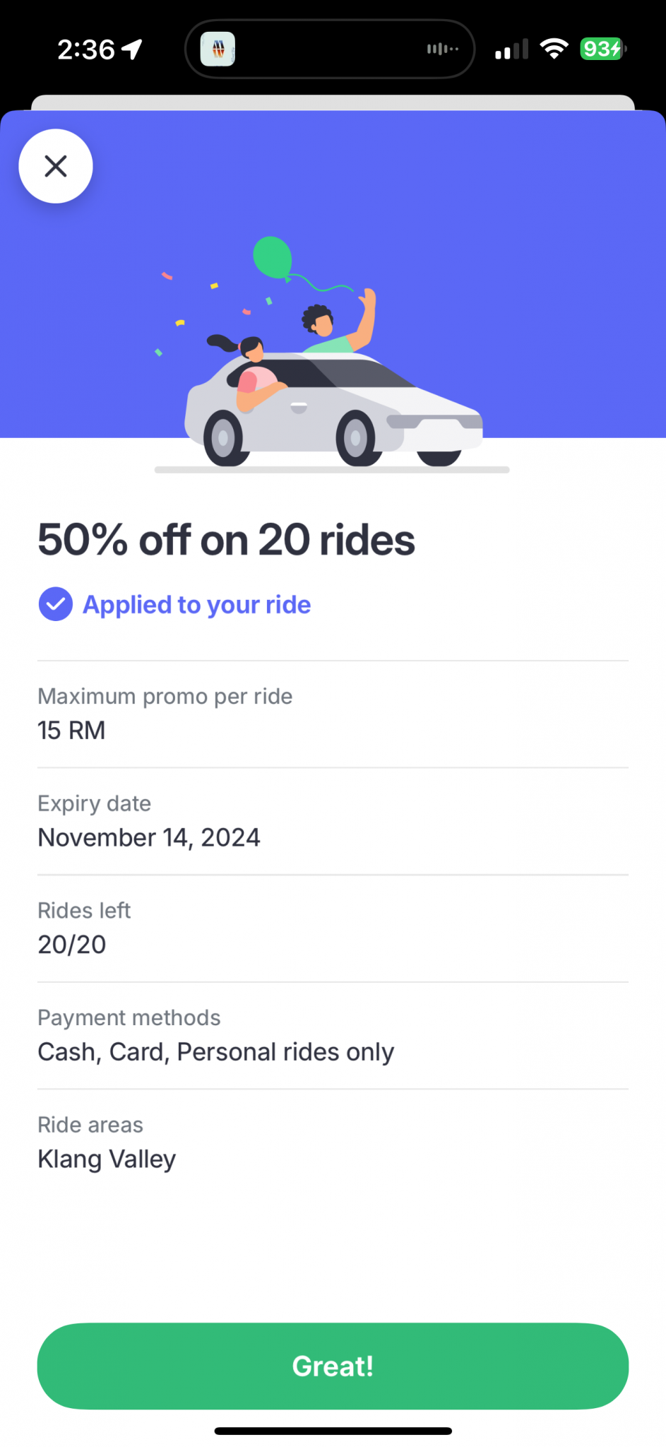 Bolt launched in Malaysia as Grab competitor, offering 50% discount for up to first 20 rides