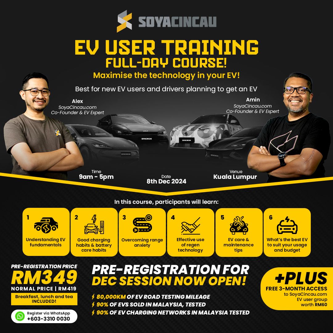 SoyaCincau.com EV User Training Course in Malaysia Dec 2024
