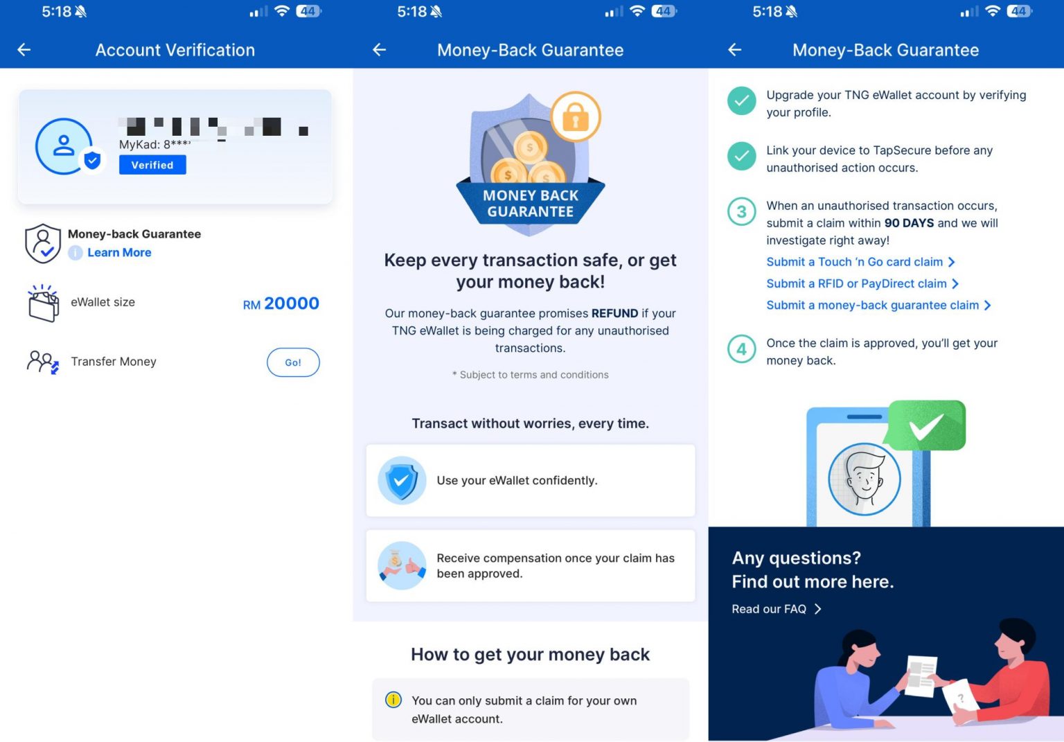 TNG eWallet impose 100% eKYC: How to verify your account
