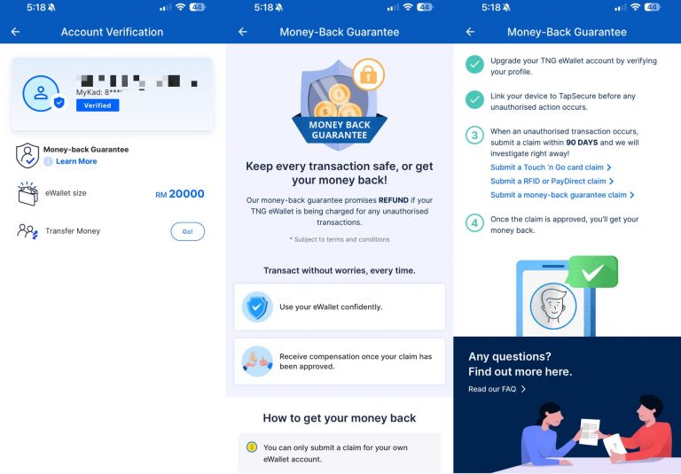 TNG eWallet impose 100% eKYC: How to verify your account