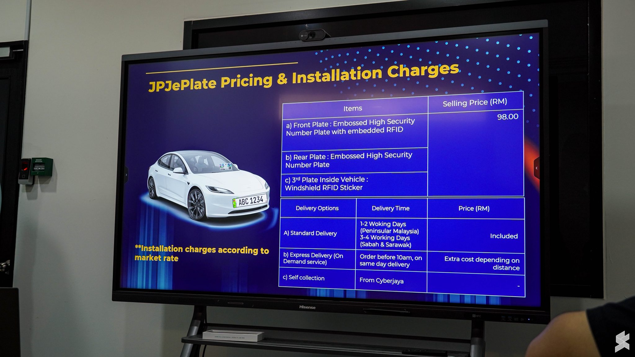 Here's how to order JPJePlate, available to existing EV owners on 9 Nov