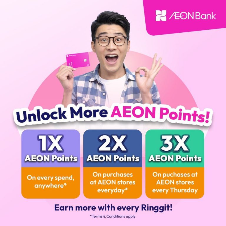 Aeon Bank Debit Card: How to earn 4x Aeon Points on Thursday