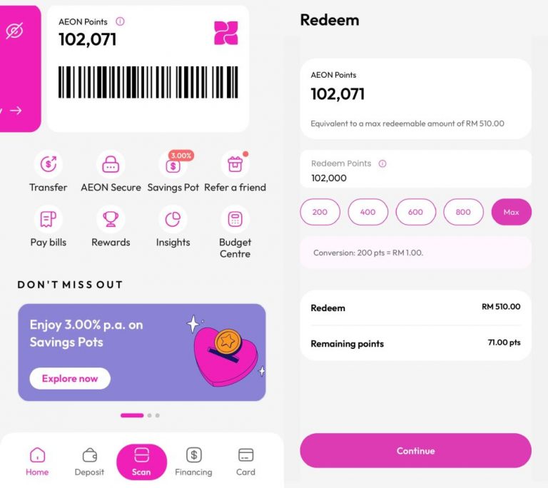 Aeon Bank Debit Card: How to earn 4x Aeon Points on Thursday