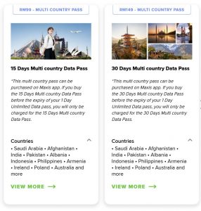Maxis' multi-country unlimited data roaming passes get a price hike, 30-day pass now costs RM149 ...
