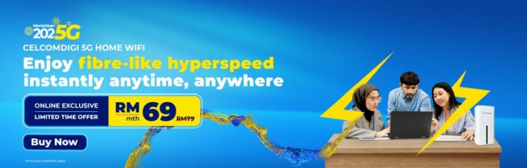 CelcomDigi 5G Home WiFi - RM69/month for Postpaid customers