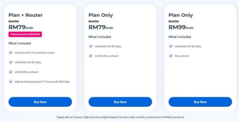 CelcomDigi 5G Home WiFi - RM69/month for Postpaid customers