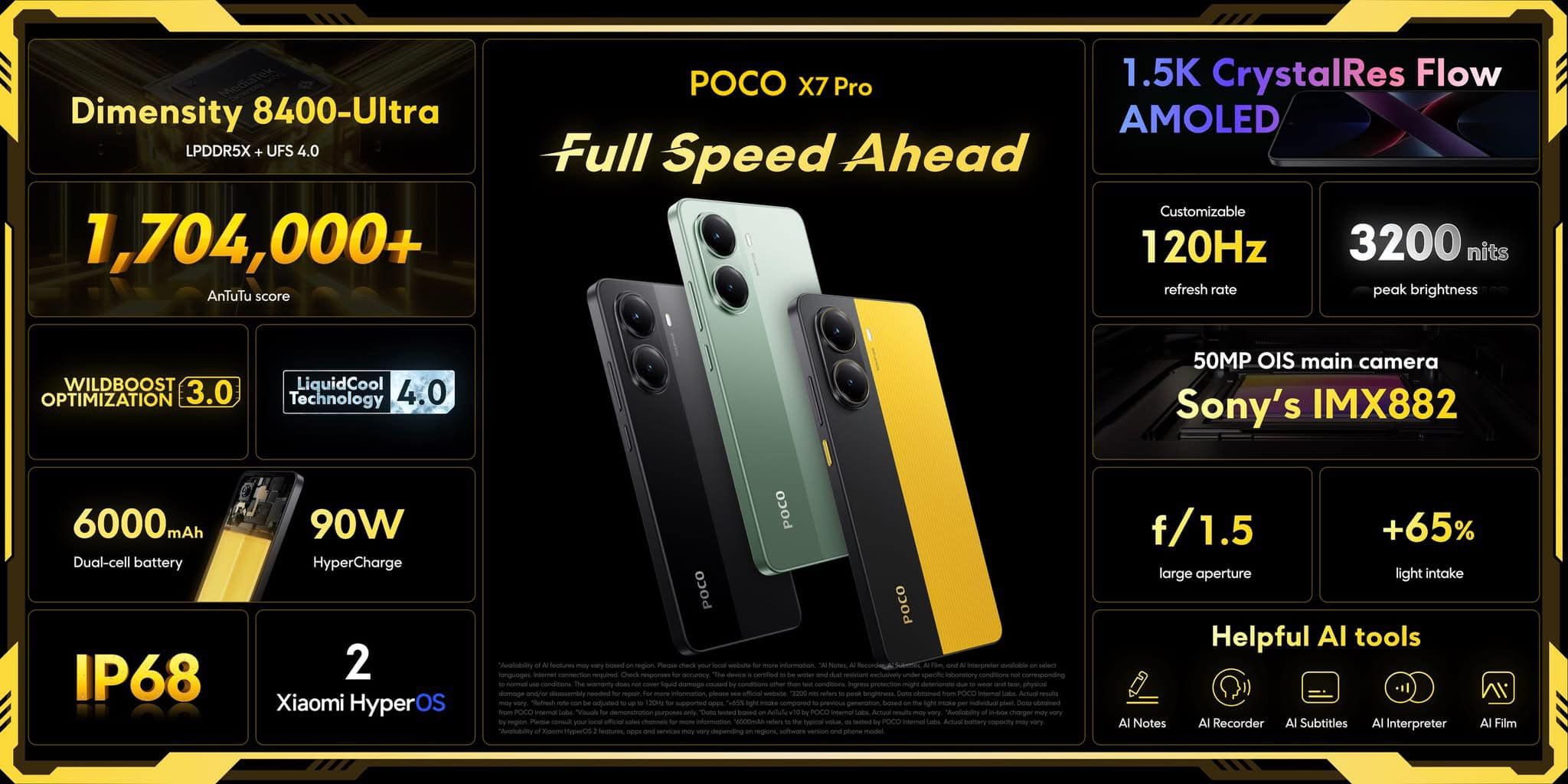 Poco X7 and X7 Pro Malaysia: IP68 phones, priced from RM999
