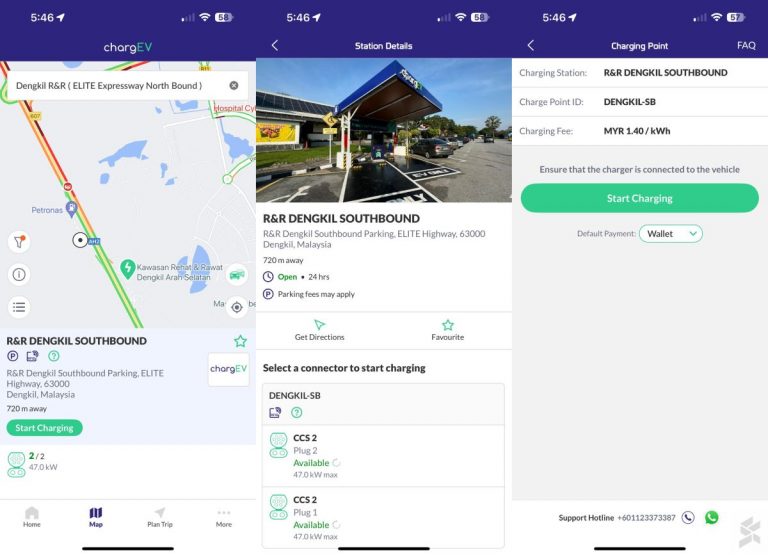 ChargEV's DC Chargers at Gunung Semanggol, Tapah, Dengkil, Seremban and ...