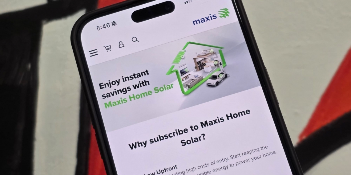Maxis Home Solar: Subscription-based with low upfront cost