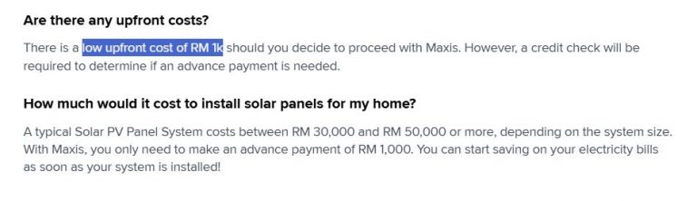 Maxis Home Solar: Subscription-based with low upfront cost