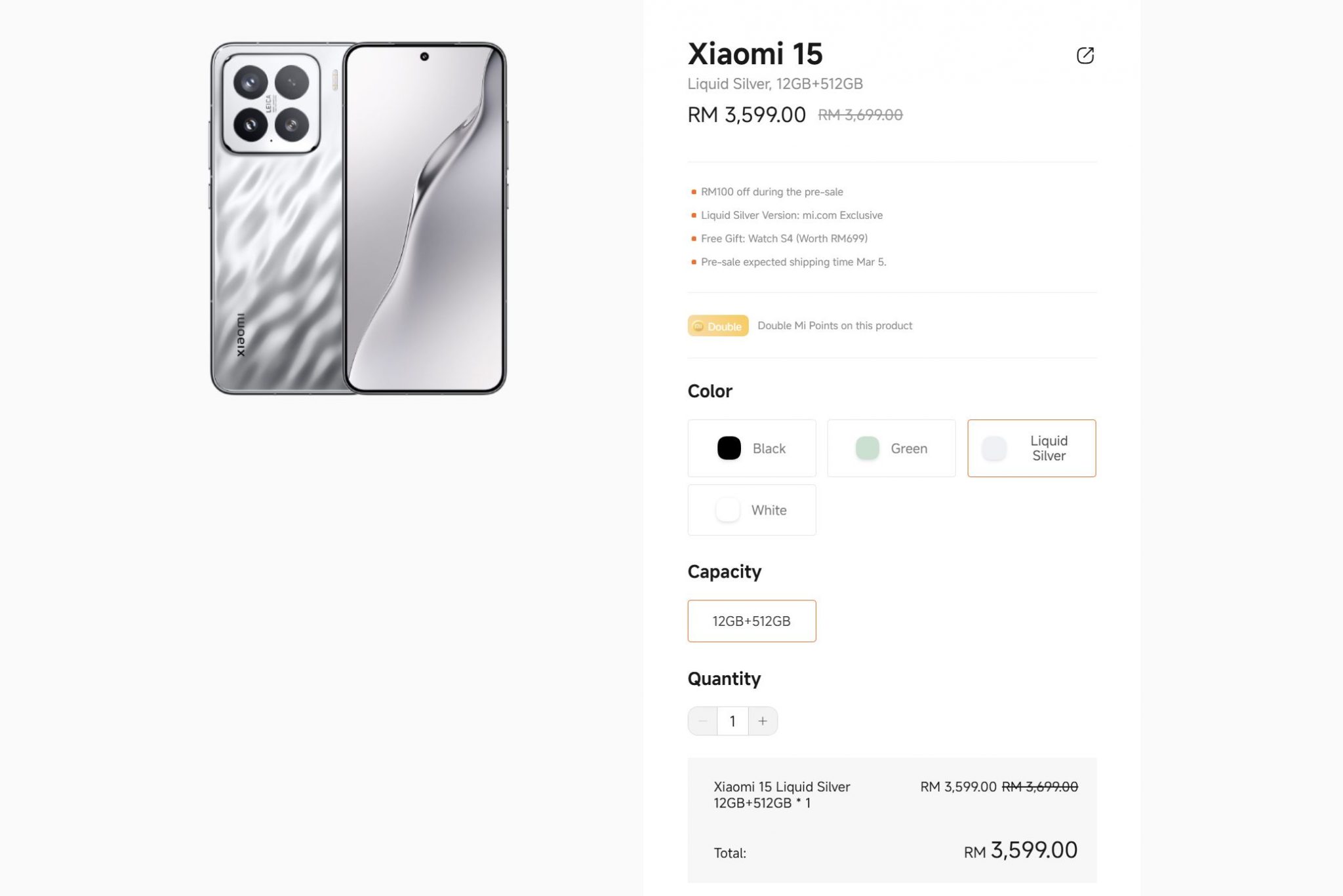 Xiaomi 15 Malaysia Launch: Official Price and Specs