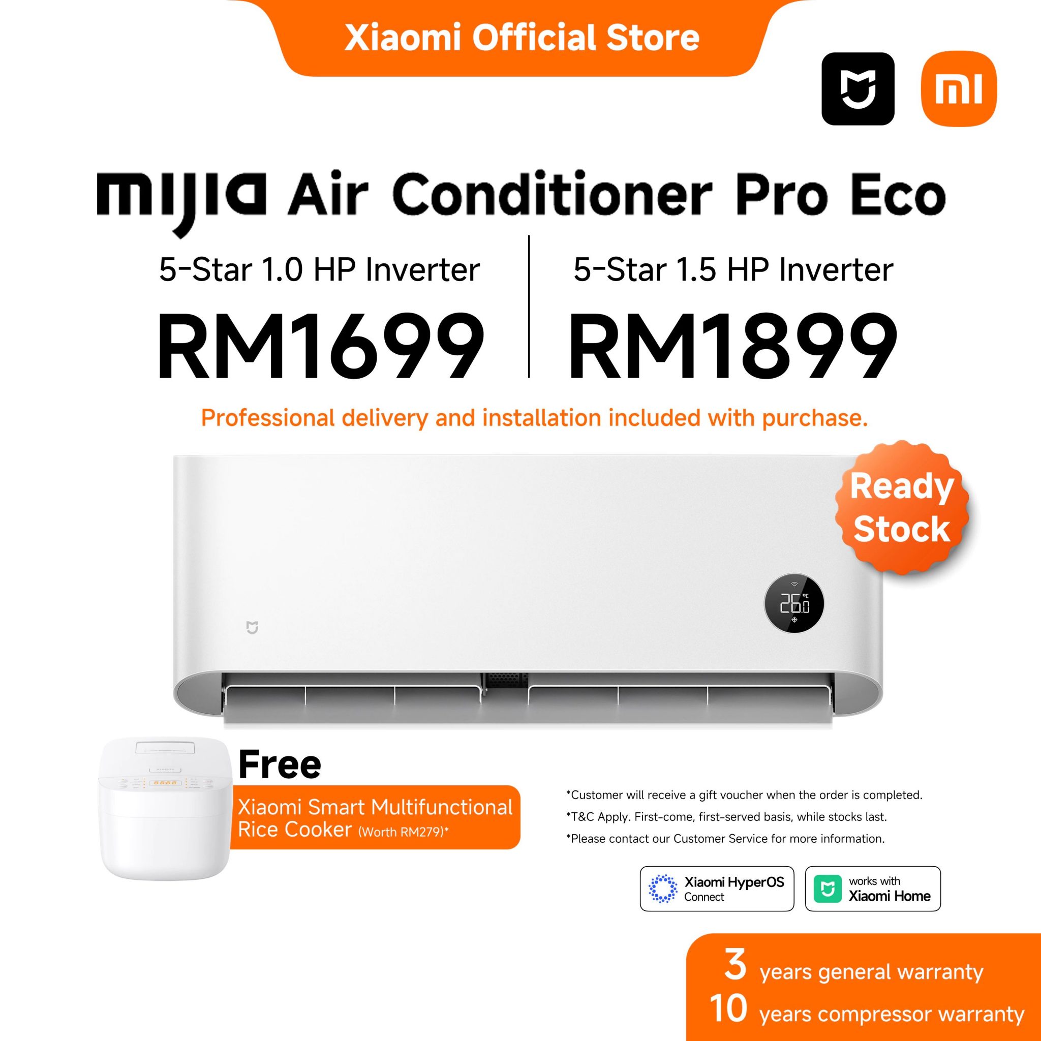 Xiaomi Smart Mijia Air Conditioners now available in Malaysia