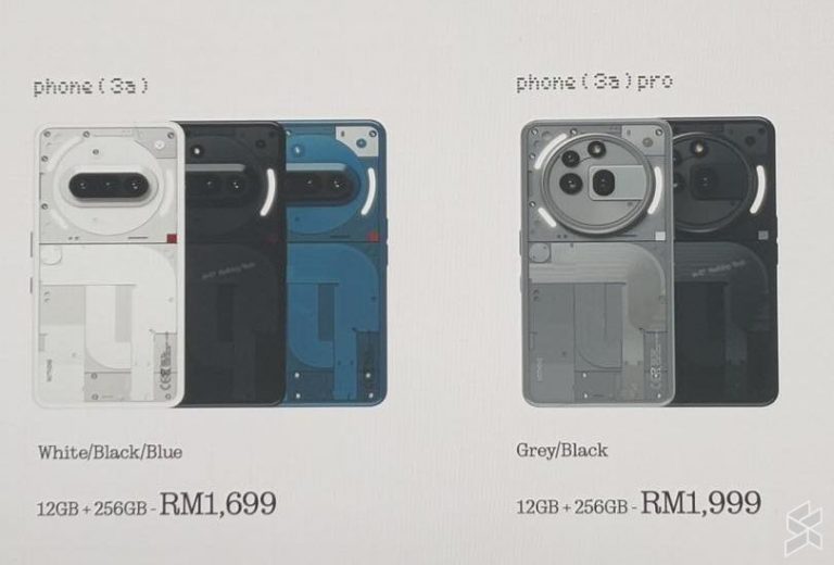 Nothing Phone (3a) and (3a) Pro have arrived in Malaysia, priced from ...