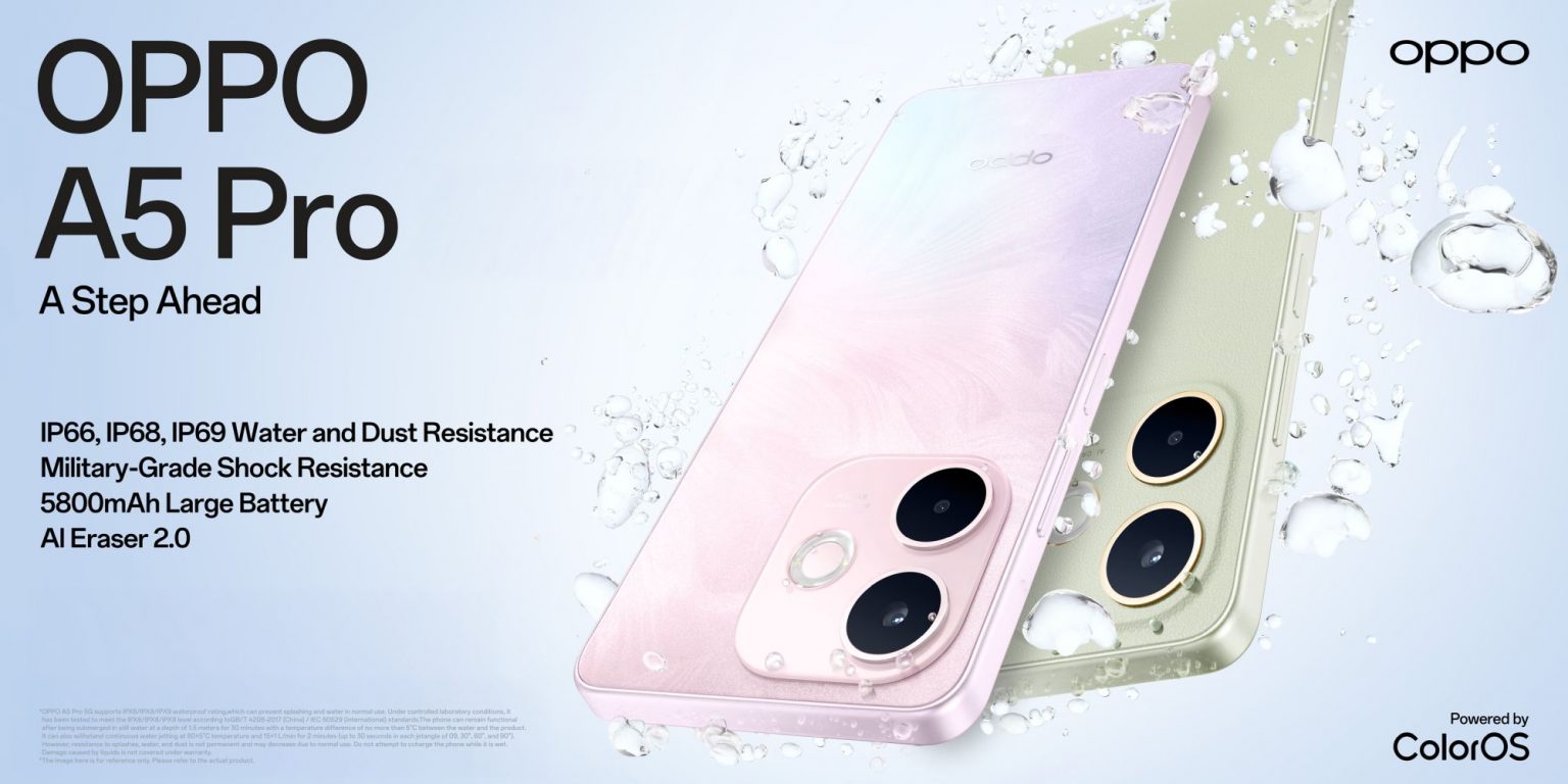 Oppo A5 Pro Malaysia: Budget smartphones with IP69 water resistance and ...