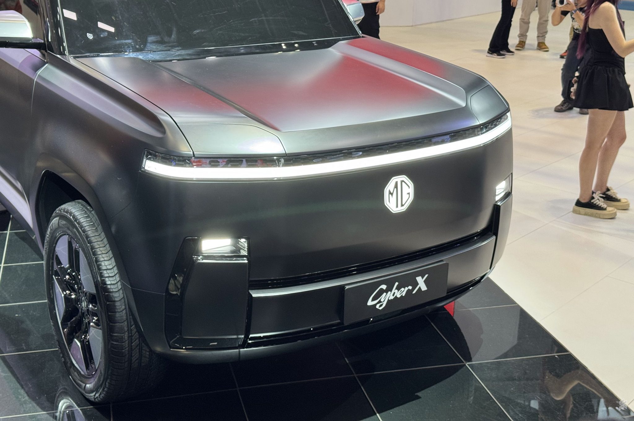 Cyber X: MG's new compact electric SUV featuring pop-up headlights ...