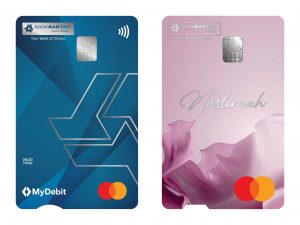 Bank Rakyat's notched Mastercards for visually impaired