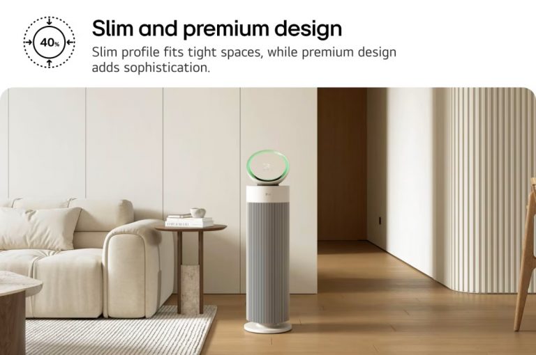LG PuriCare AeroBooster: 360° Air Purifier with Smart Control and Design