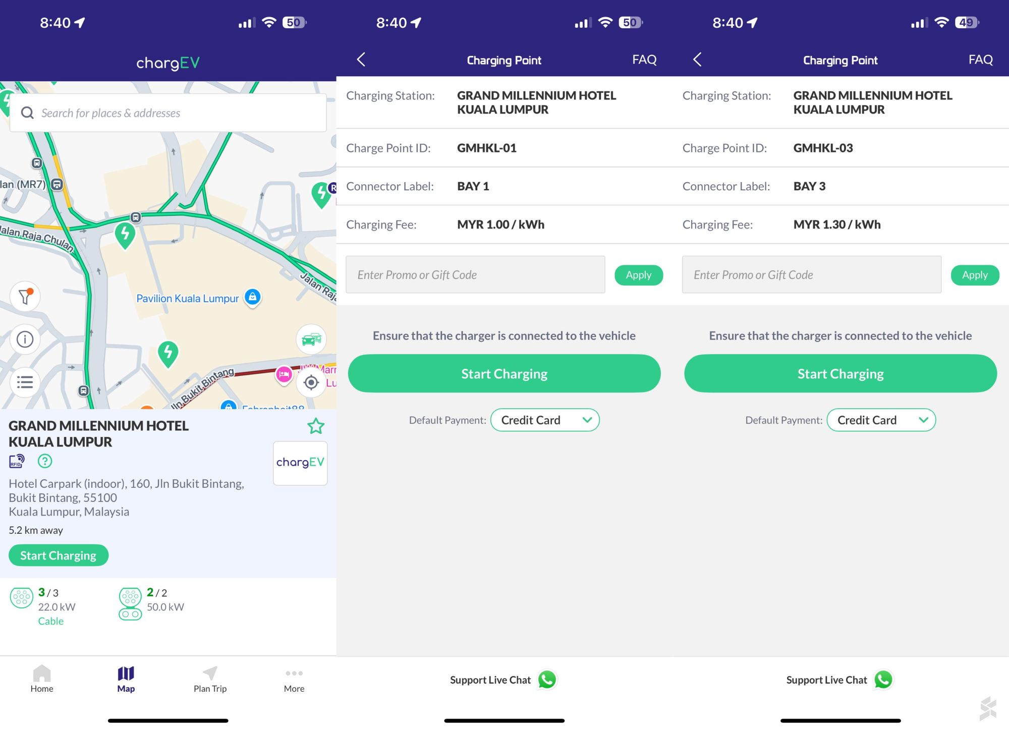 ChargEV deploys 5 EV charge points at Grand Millennium Hotel KL ...