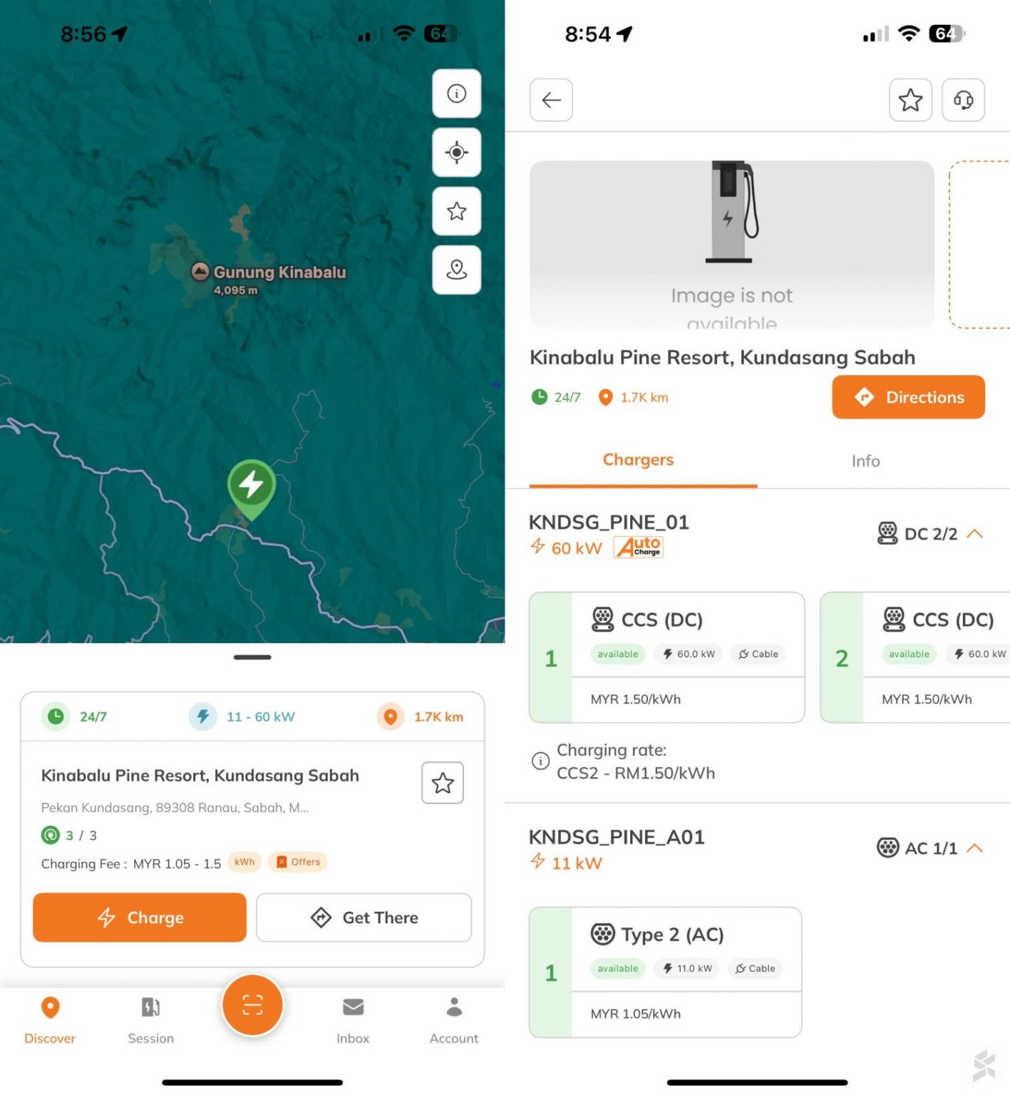 JomCharge EV Chargers at Kinabalu Pine Resort Sabah