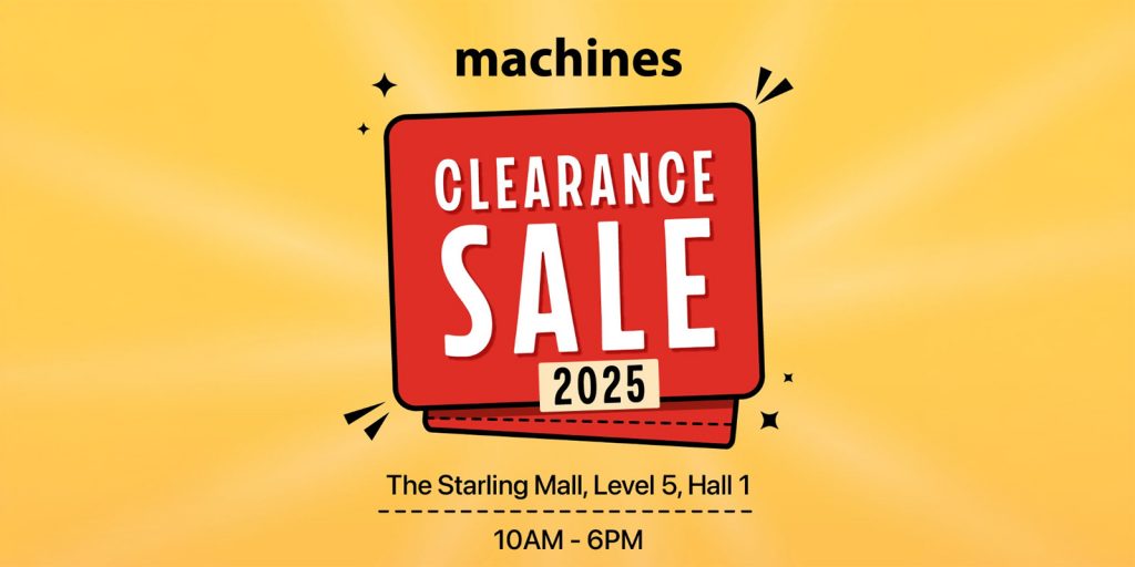 Machines Clearance Sale 2025 happening 13th to 15th June