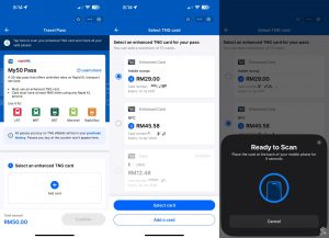 How to: Renew MyRapid KL My50 Travel Pass using TNG eWallet