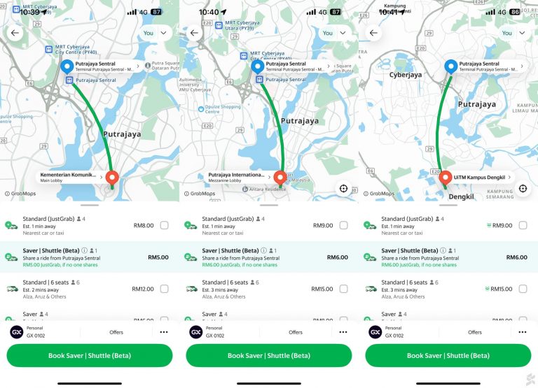 GrabShuttle Beta rolls out in Putrajaya, shared eHailing ride option ...