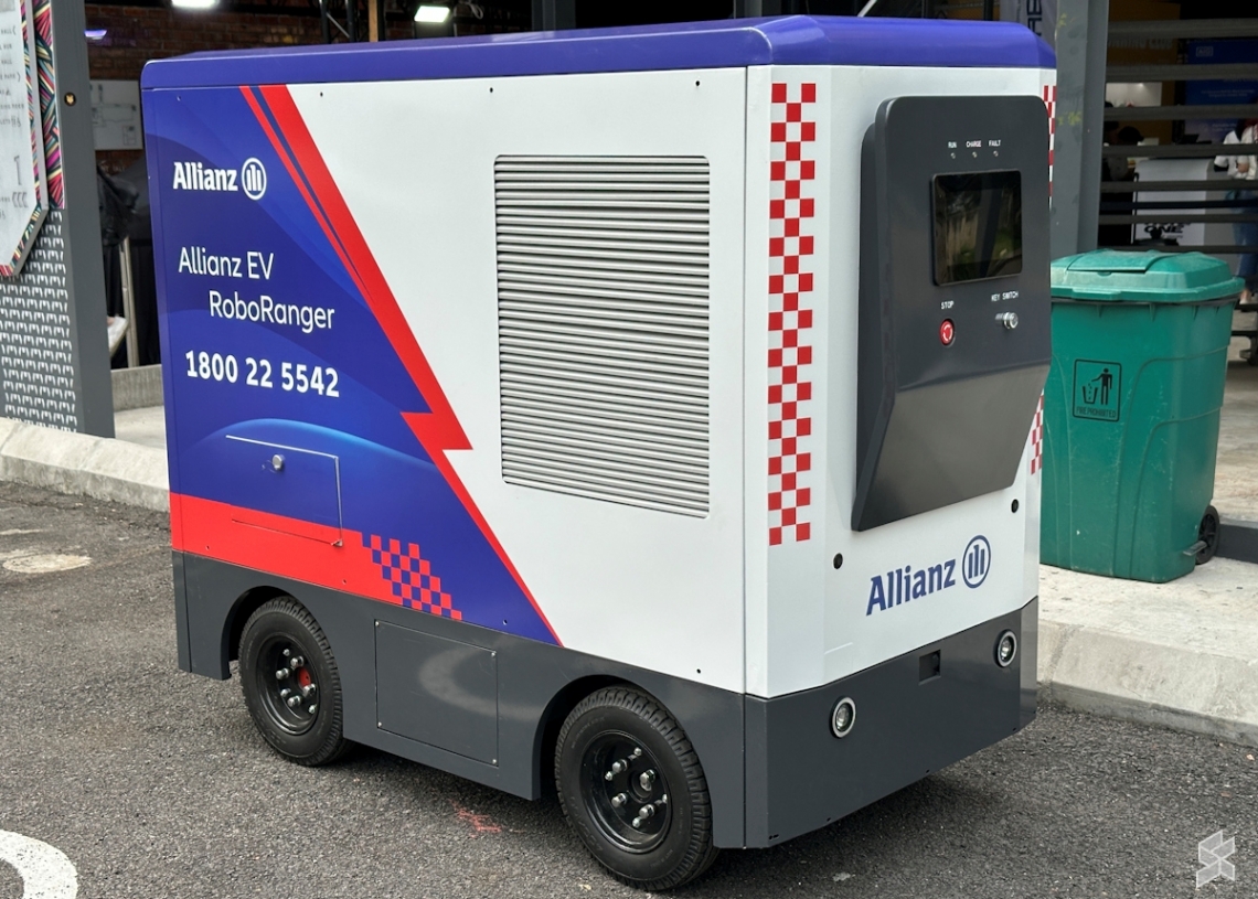 Allianz EV RoboRanger: First look at the remote-controlled EV charger on wheels - SoyaCincau