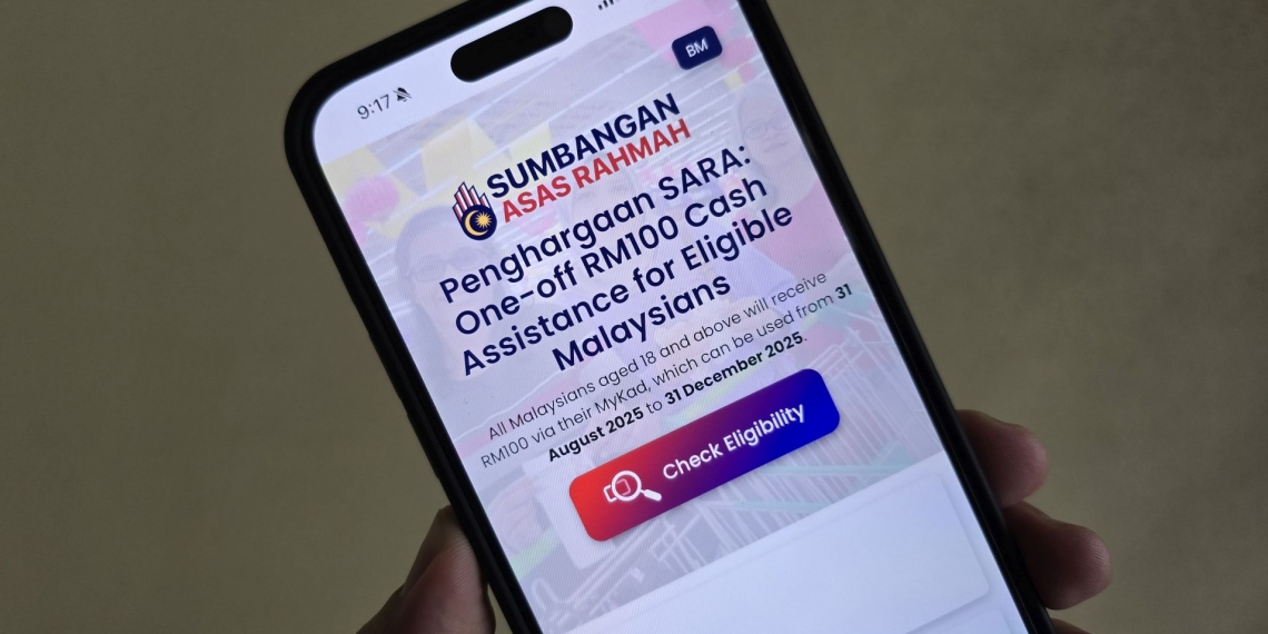 SARA: How to check if you're eligible for RM100 SARA Cash Aid this 31 ...