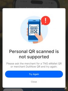 TNG eWallet can now scan all QR codes, not just QR payments