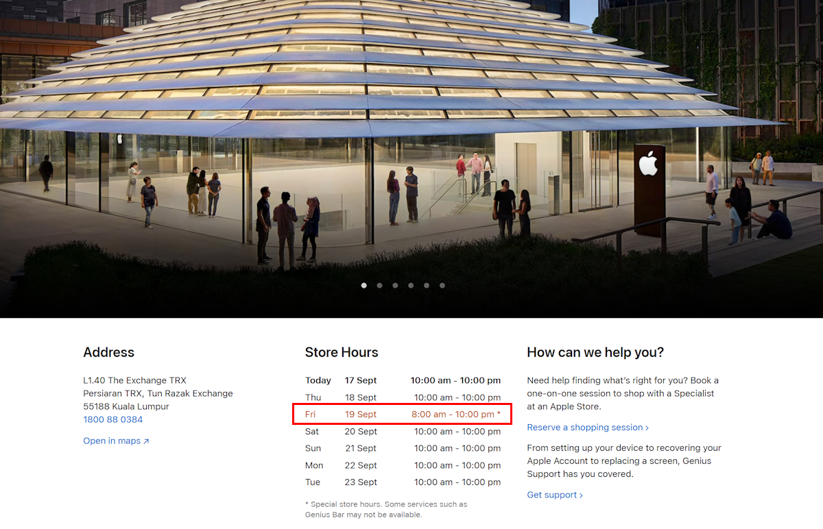 Apple Store The Exchange TRX to open early on iPhone 17 launch day ...