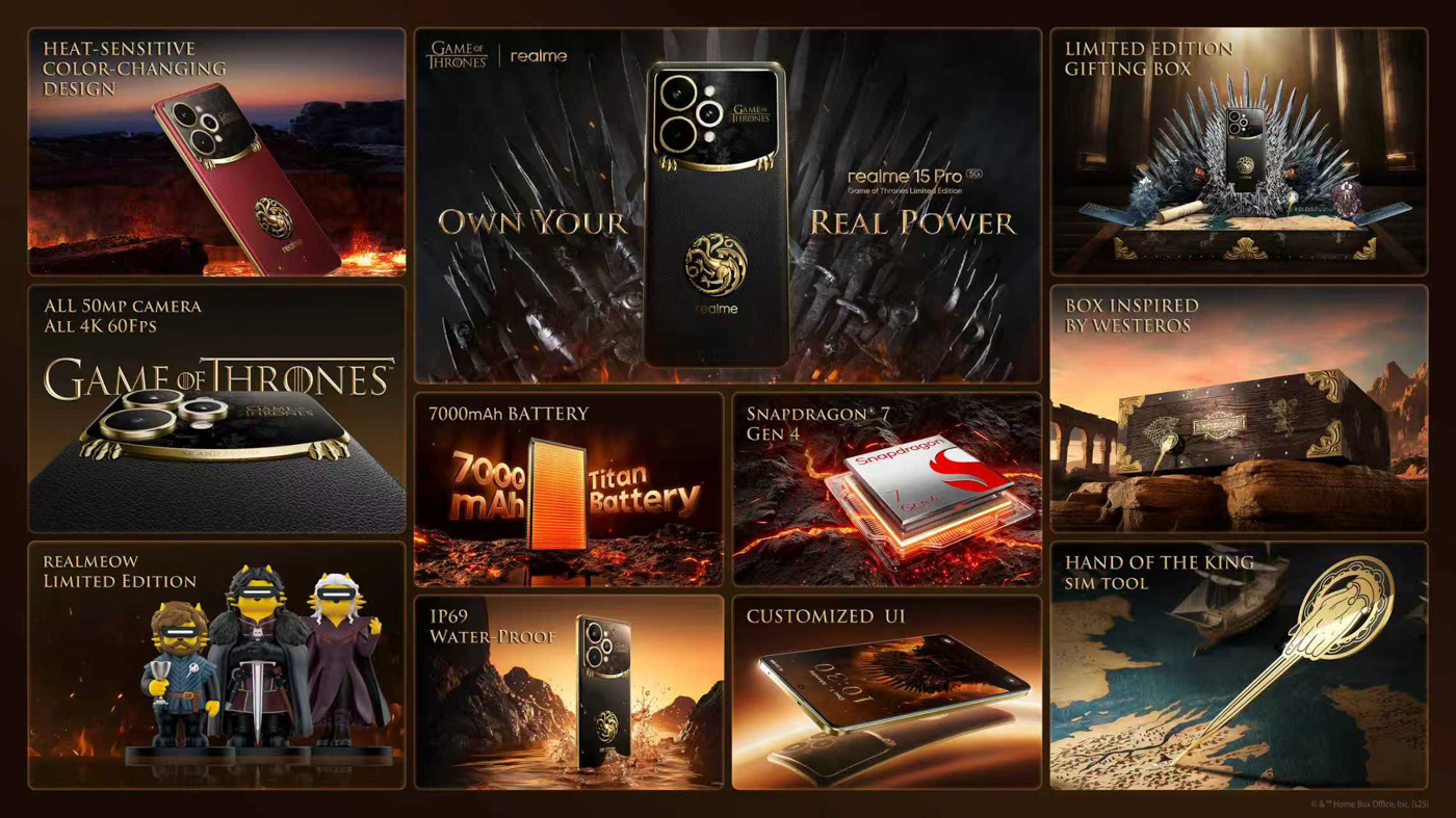 Realme 15 Pro Game of Thrones Limited Edition launched in Malaysia