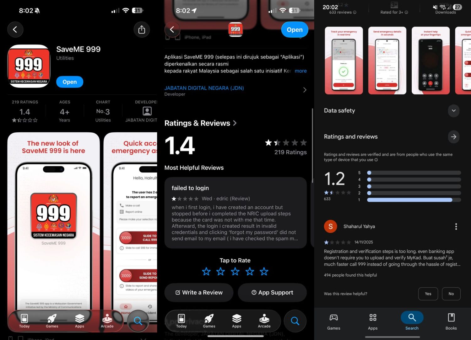 SaveME 999 and Responder apps cost RM880K for subscription