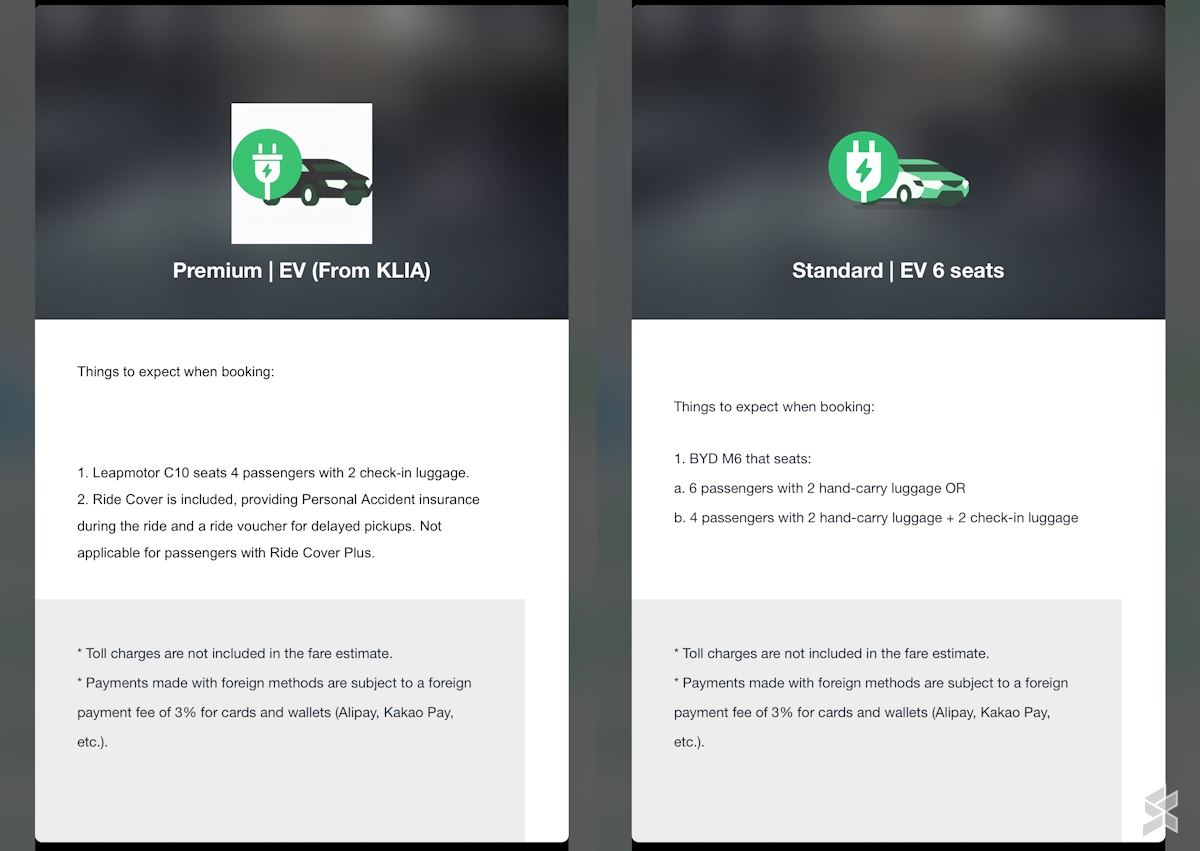 Grab EV for KLIA adds Leapmotor C10 as a Premium option - SoyaCincau