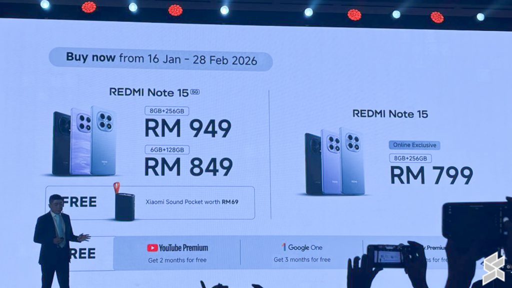 Redmi Note 15 series launched in Malaysia: 6,000mAh battery, 108MP ...