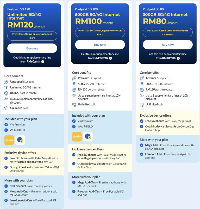 CelcomDigi Postpaid 5G 2026: Faster 5G speeds and Viu, Prime Video ...
