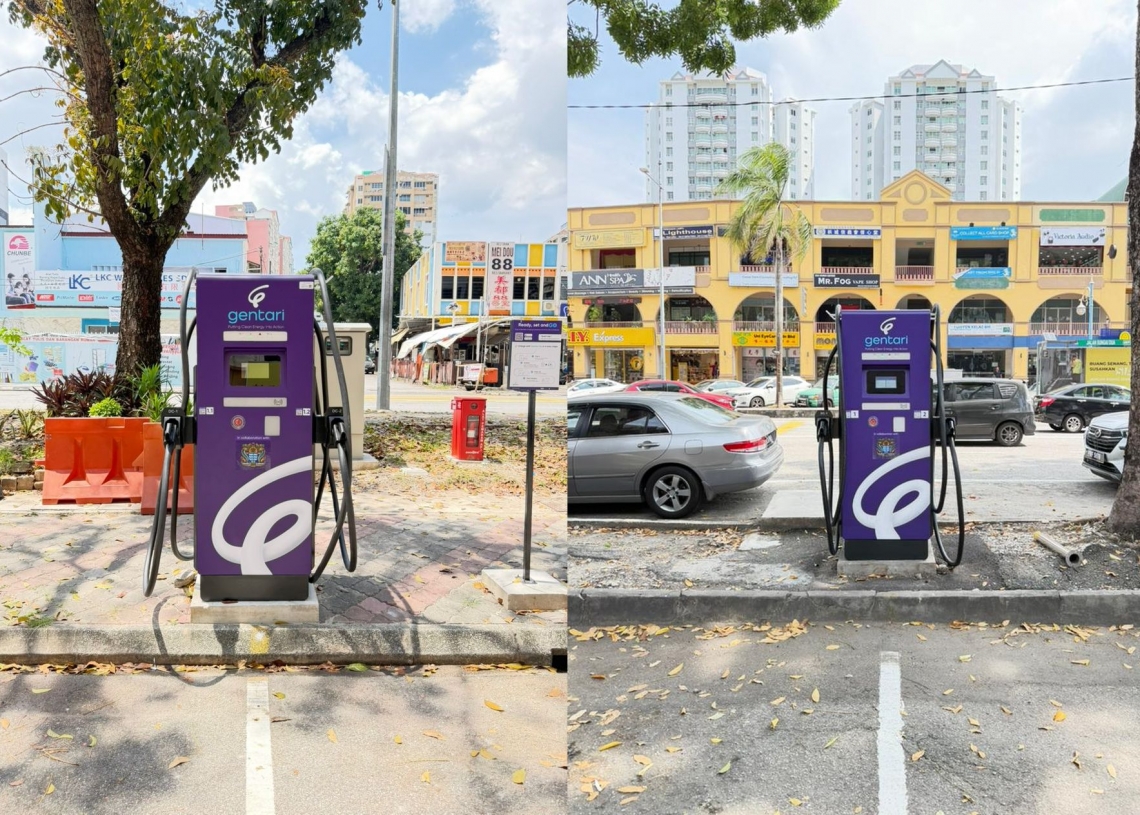 Gentari x MBPP EV Chargers at Happy Mart Jalan Sg Dua and Clinic V-Care ...