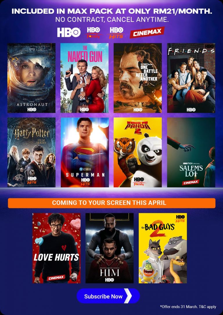 HBO channels now exclusive to Unifi TV, all customers can enjoy free ...