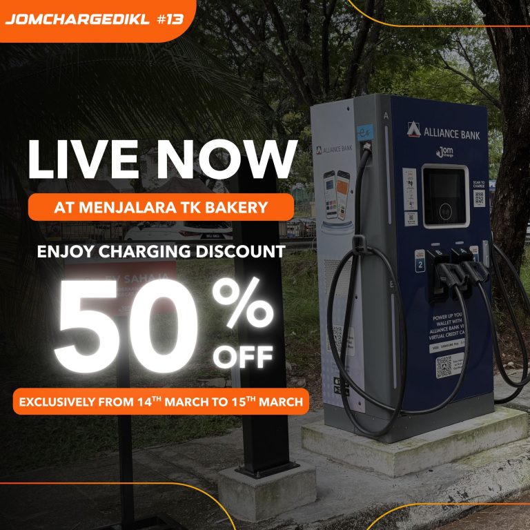 JomCharge x DBKL deploy EV Chargers at TK Bakery Bandar Menjalara ...