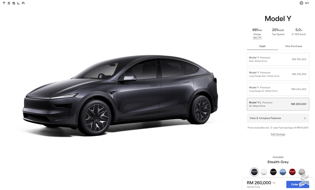 Tesla Model Y L now available for order in Malaysia: Price starts at ...