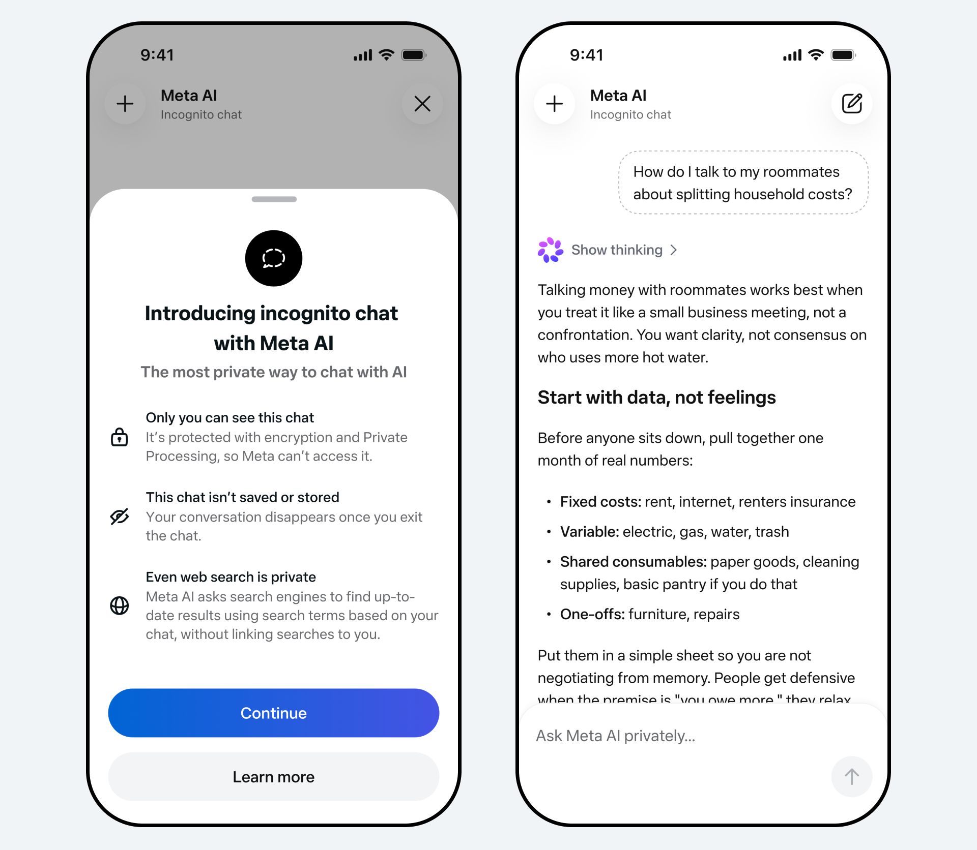 Meta introduces Incognito Chat with Meta AI for private AI ...